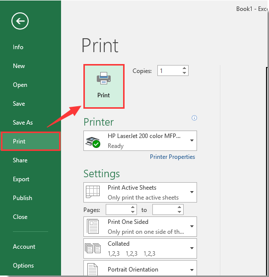 Print Only Active Sheets Excel Print Your Workbook Worksheet More 