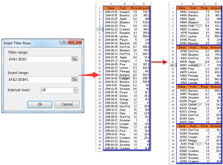 How To Print Rows Repeatedly At The Bottom Of Every Printed Page In Excel 