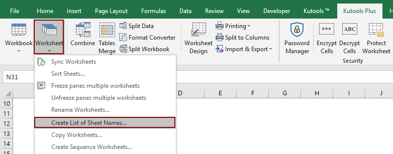 How To Print Sheet Name Or A List Of Sheet Names In Excel 