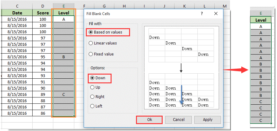 How To Repeat A Cell Value Until New Value Is Seen Or Reached In Excel 