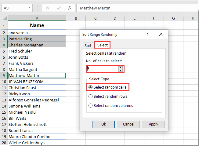  How To Select Random Names From A List In Excel 
