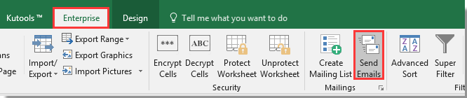 How to send email without Outlook in Excel?