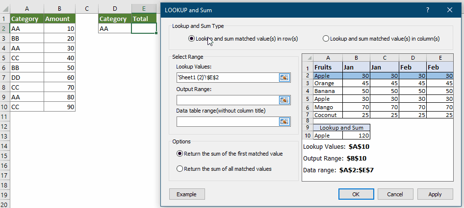 How To Sum Values Based On Selection Of Drop down List In Excel 