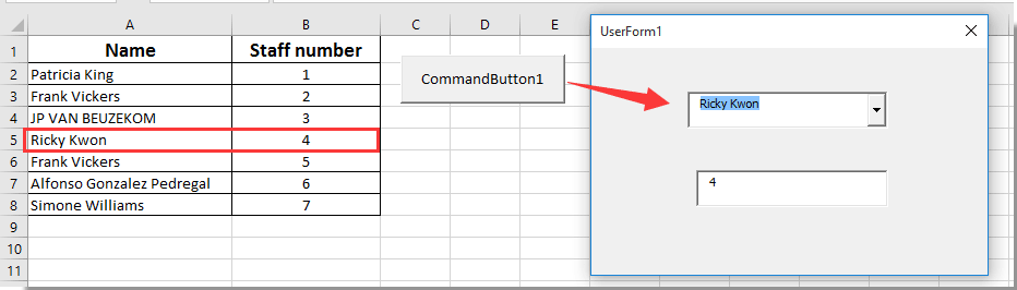 How To Populate Textbox Based On Combobox Selection On UserForm In Excel 