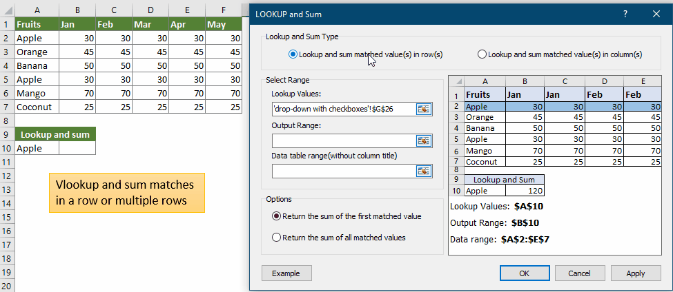  How To Sum Multiple Rows In Excel Using Vlookup Worksheets Joy