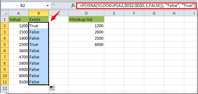 How To Vlookup Value And Return True Or False Yes Or No In Excel 