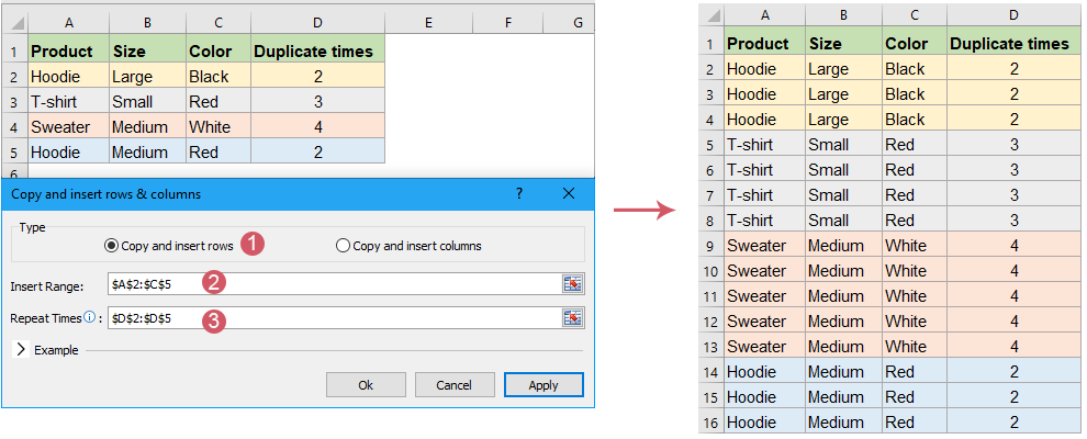 How To Duplicate Rows Based On Cell Value In A Column 