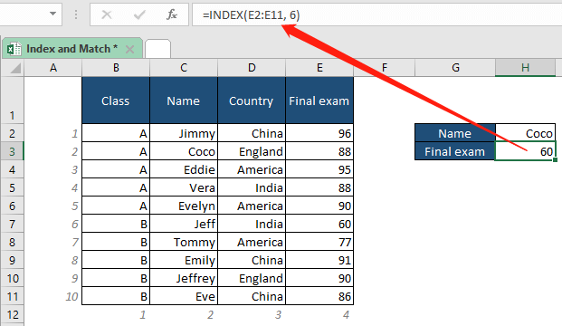 How To Use INDEX And MATCH Together In Excel