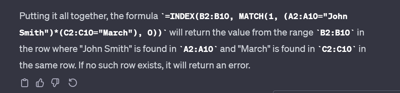 Debug Excel Formula with ChatGPT