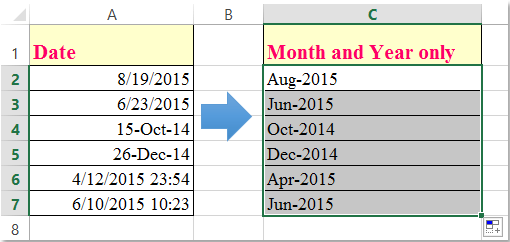 How To Extract Month And Year Only From Date In Excel 