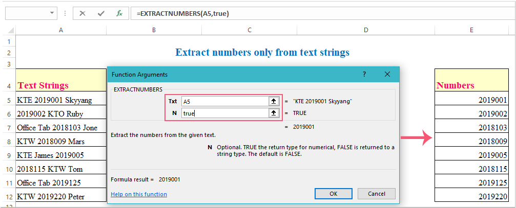 How To Extract Number Only From Text String In Excel 