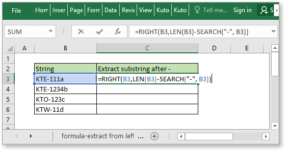 How To Extract Part Of Text String From Cell In Excel 