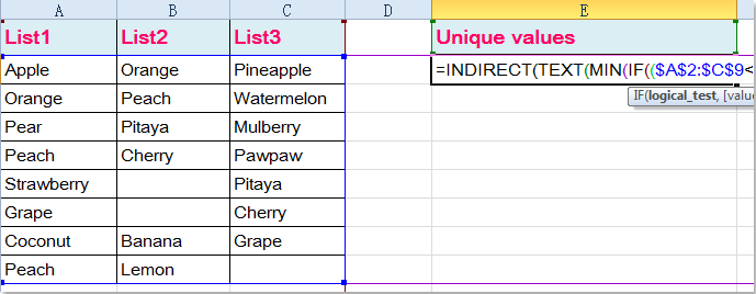 How To Find Unique Values In Excel Between Two Columns