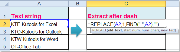 How To Extract Text Before Or After Dash From Cells In Excel 