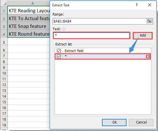 ¿Cómo extraer texto entre dos palabras en Excel?