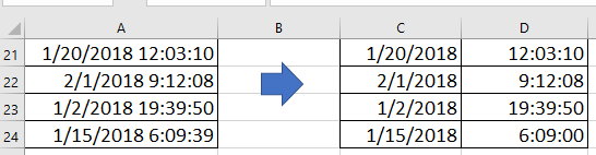 How To Extract Time Or Hour Only From Datetime In Excel 