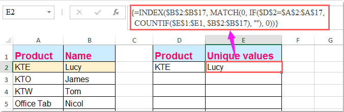 Como extrair valores únicos com base em critérios no Excel?