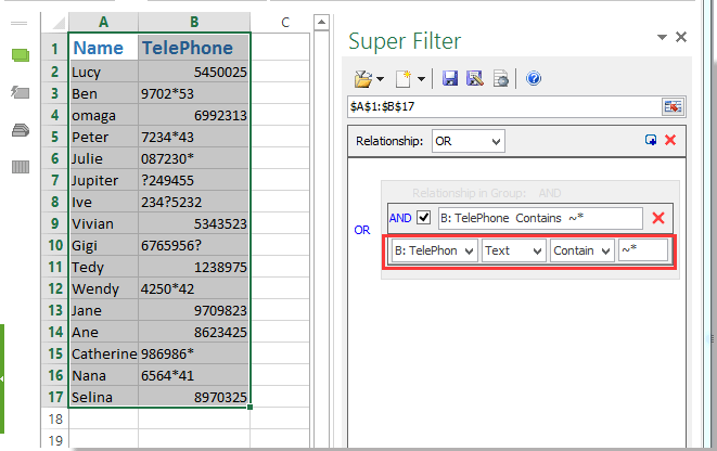 How to filter data by containing asterisk or other special characters ...