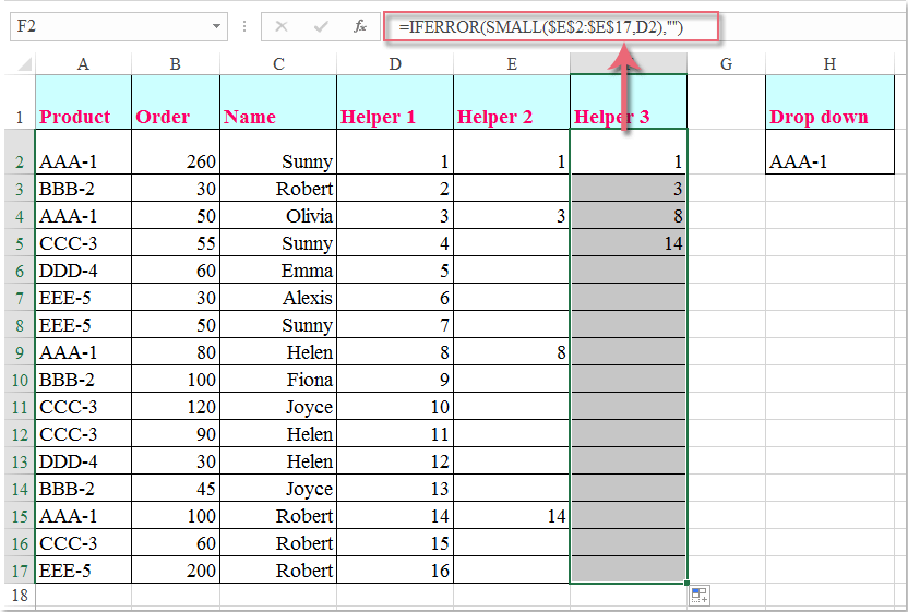  Drop Down List Excel 