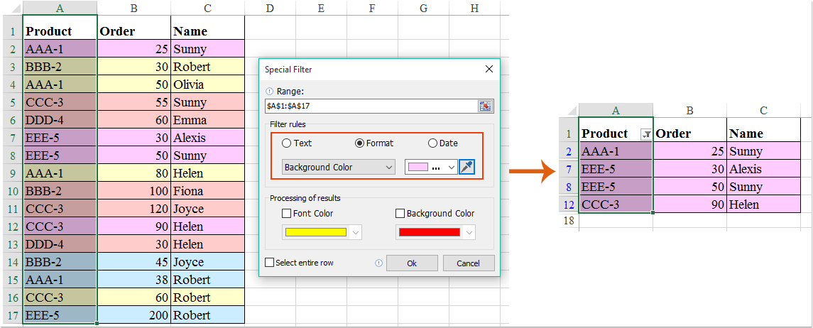 How To Filter Or Select Cells By Cell Color In Excel 
