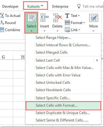 How to filter or select cells by cell color in Excel?