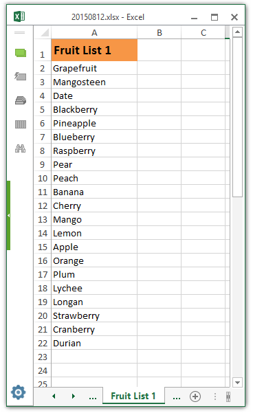  Excel 