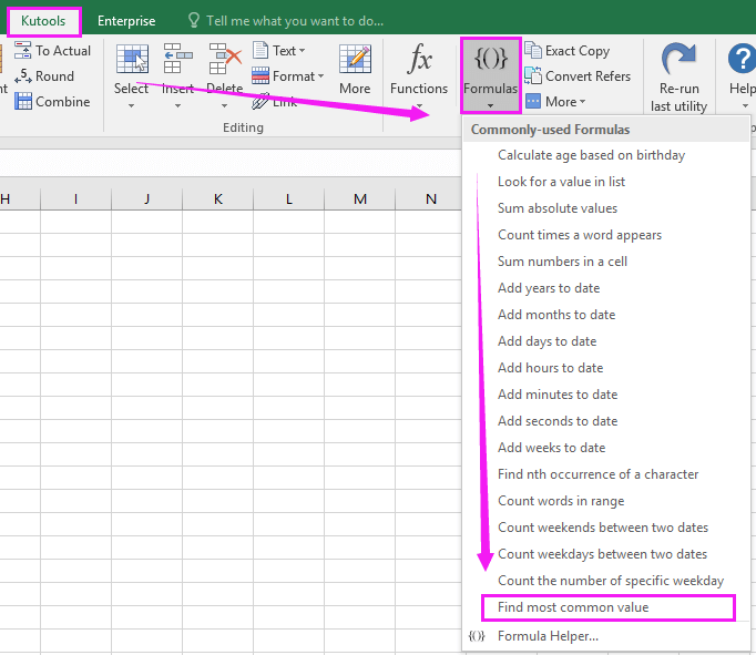 How To Find Most Common Number Or Text In A List In Excel 