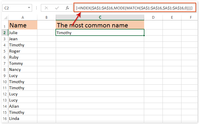 How To Find Most Common Value number Or Text String From A List In Excel 