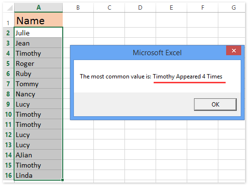 How To Find Most Common Value number Or Text String From A List In Excel 