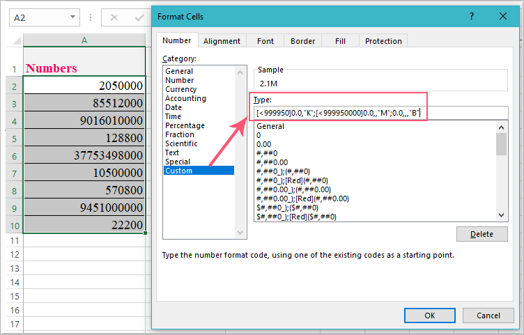 How To Format Numbers In Thousands Million Or Billions In Excel 