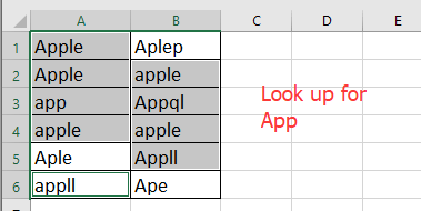 How to apply fuzzy lookup to find approximate match result in Excel?