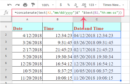 How To Use Google Sheets To Combine Date And Time Tech Guide