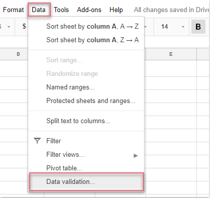 How to insert date picker in Google sheet?