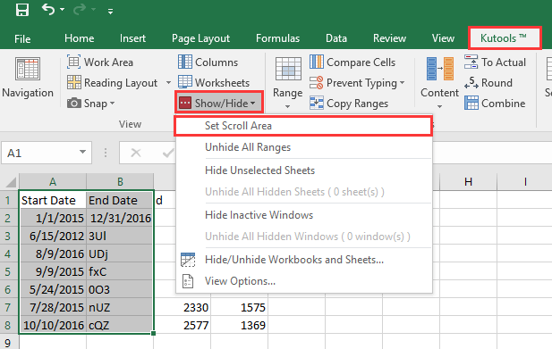 How To Quickly Grey Out All Unused Area In Excel 