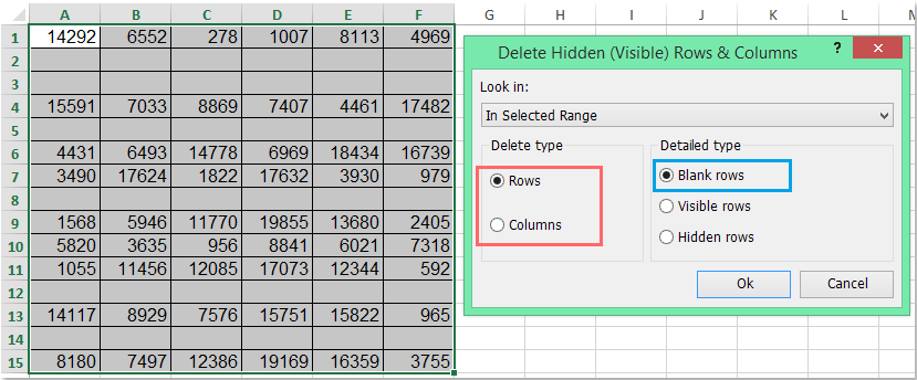 How To Hide Multiple Blank Rows Or Columns In Excel At Once In Excel 