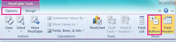 How To Hide Expand Collapse Buttons In Pivot Table 