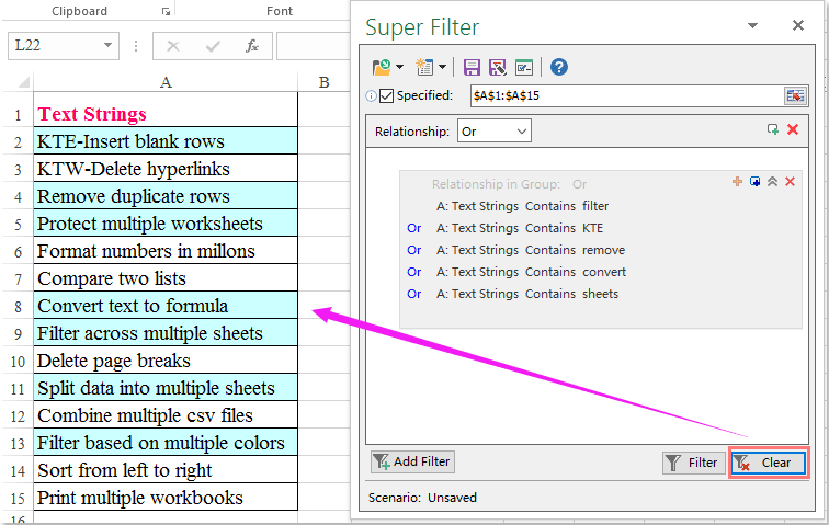How To Apply Conditional Formatting Search For Multiple Words In Excel 
