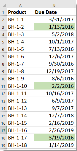 How To Identify Or Highlight Expired Or Upcoming Dates In Excel 