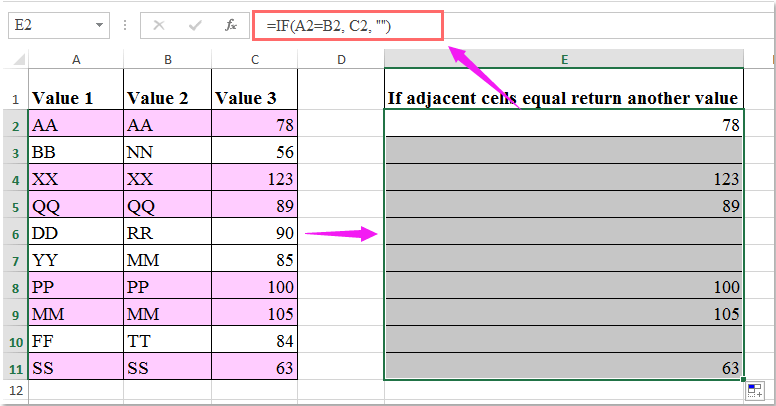 If Then Formula Excel To Show Blank Cell Tutorpaas