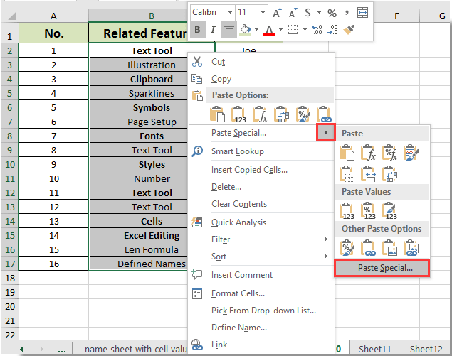 How To Copy And Paste Notes In Excel To Multiple Cells JOE TECH