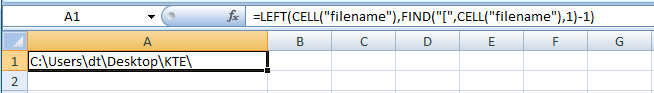 How To Insert Current Excel File Location In A Cell Of Excel 