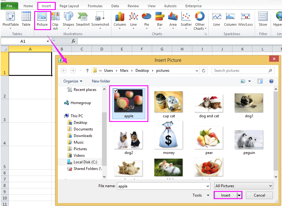 How To Insert Picture Into Excel Cell