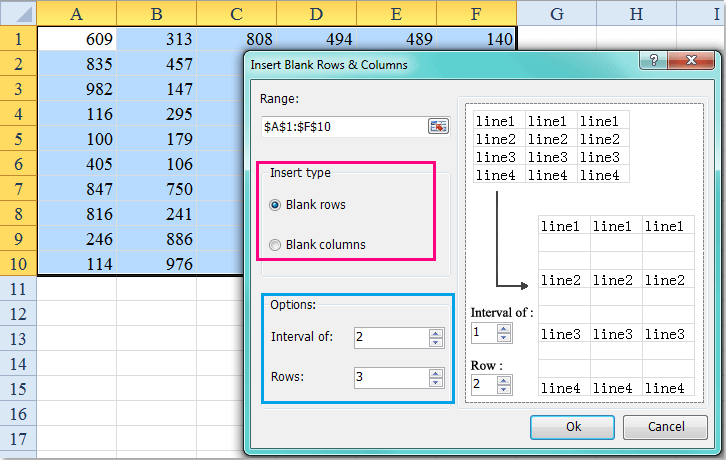 How To Insert Specific Number Of Rows At Fixed Intervals In Excel 