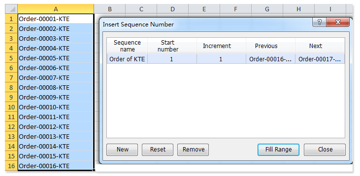 How To Quickly Insert Unique Sequence Numbers In Excel 