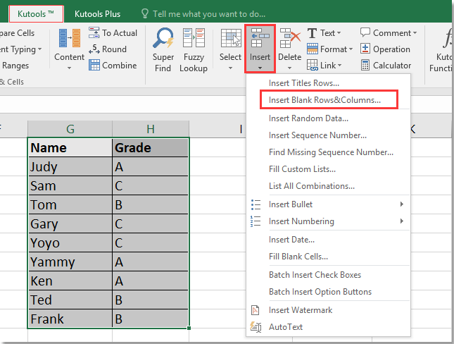 How To Quickly Insert Space Between Each Row In Excel 