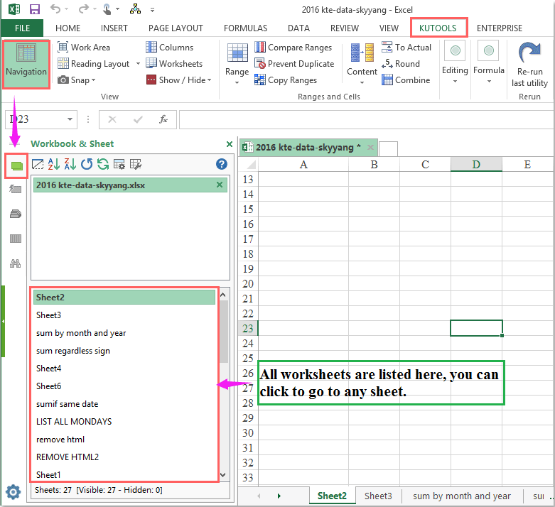 How To Jump To First Last specific Worksheet Quickly In Excel 