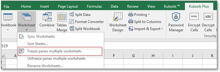 How To Keep Column Header Viewing When Scrolling In Excel 