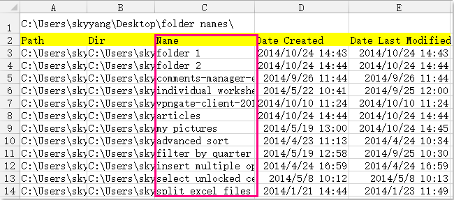 How To List All Folders And Subfolders In Excel 