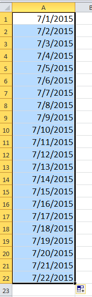 How To Create A List Of Weekdays business Days In Excel 