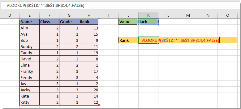 How To Lookup Partial String Match In Excel 